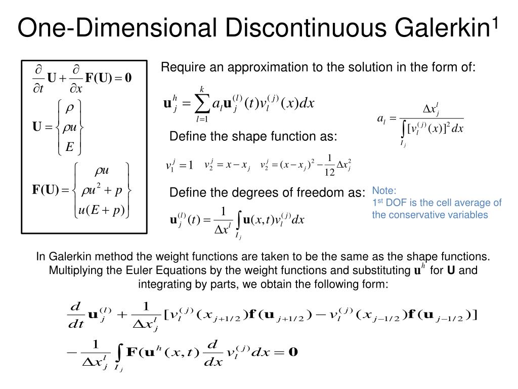 PPT - Discontinuous Galerkin Methods for Solving Euler Equations ... PPT - Discontinuous Galerkin Methods for Solving Euler Equations ...