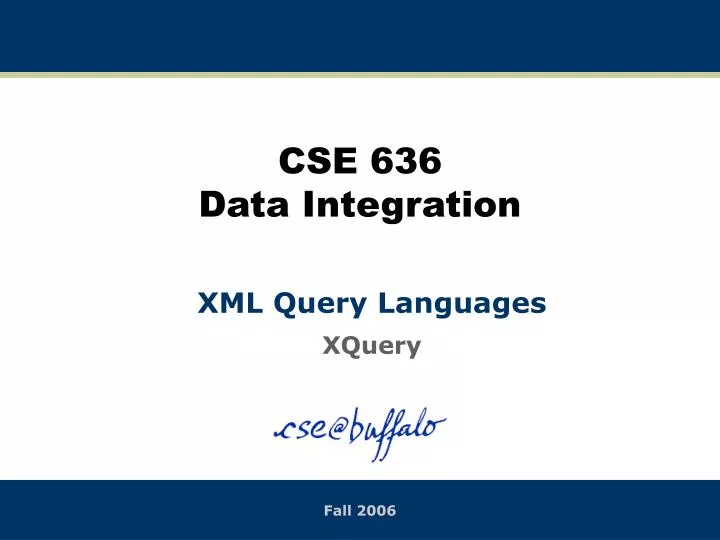 PPT - CSE 636 Data Integration PowerPoint Presentation, free download - ID:5709614