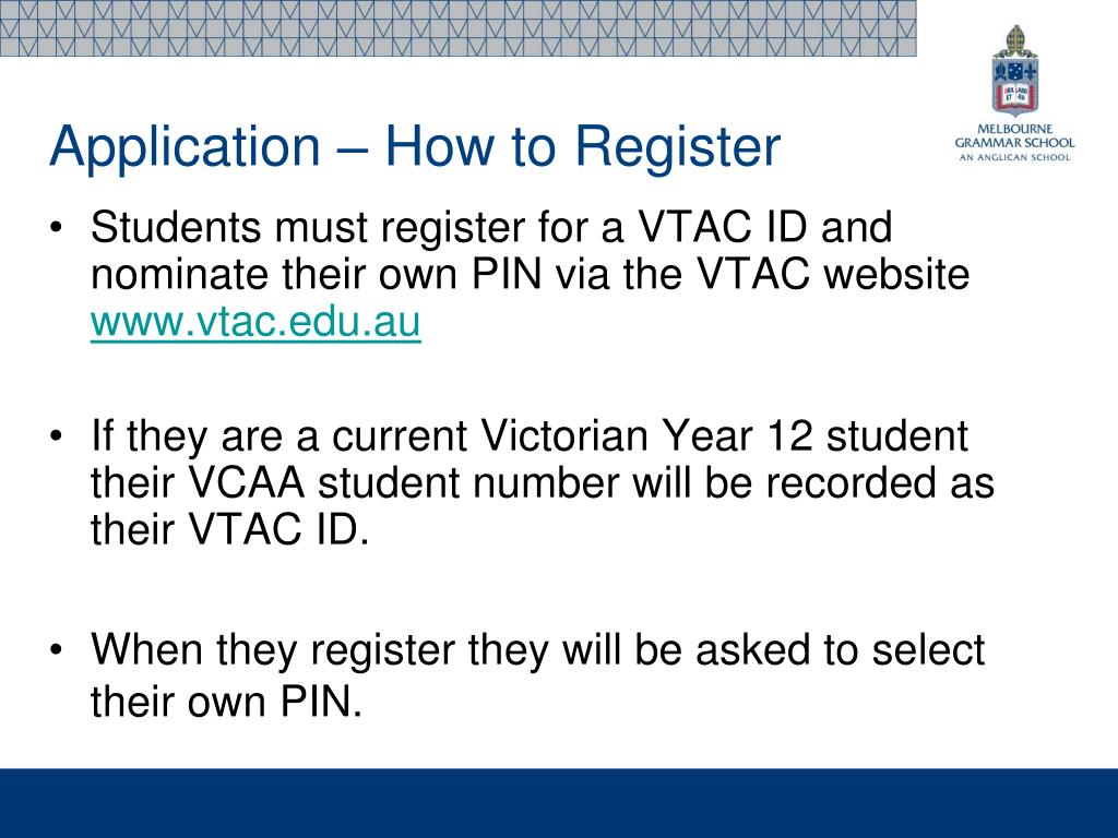 PPT - VTAC AND THE TERTIARY APPLICATION PROCESS PowerPoint Presentation ...