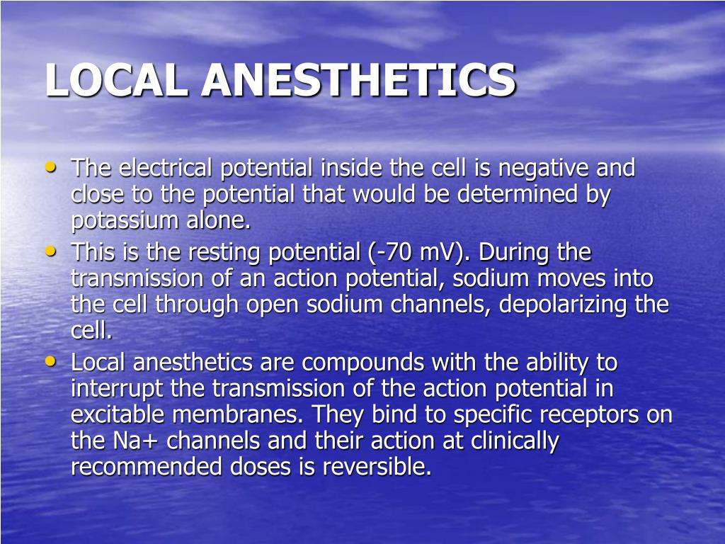 Ppt Local Anesthetics Powerpoint Presentation Free Download Id 5710111