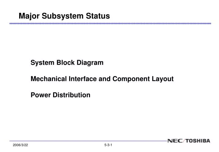 PPT - System Block Diagram Mechanical Interface and Component Layout ...