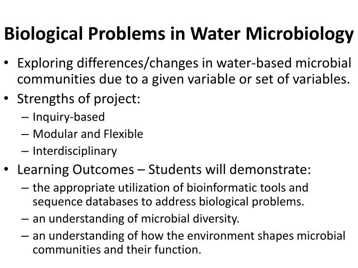 PPT - Biological Problems in Water Microbiology PowerPoint Presentation ...