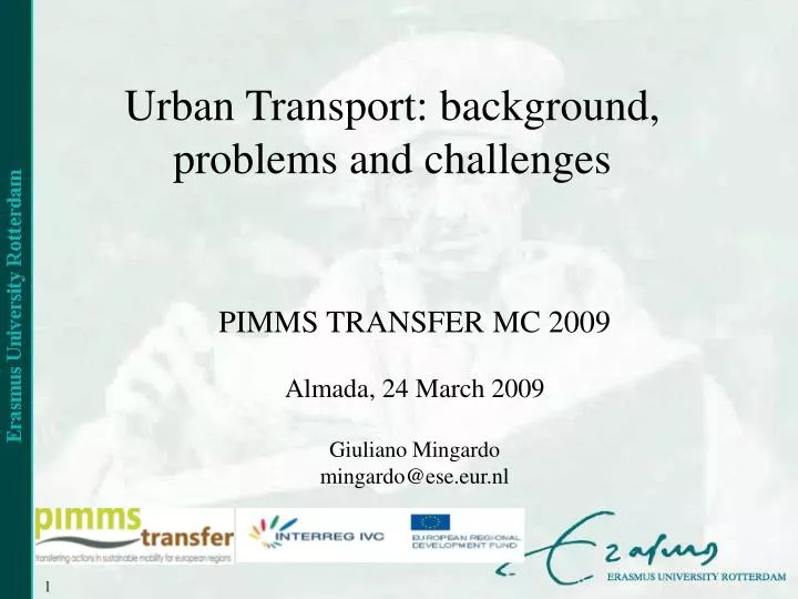 PPT - Urban Transport: background, problems and challenges PowerPoint ...