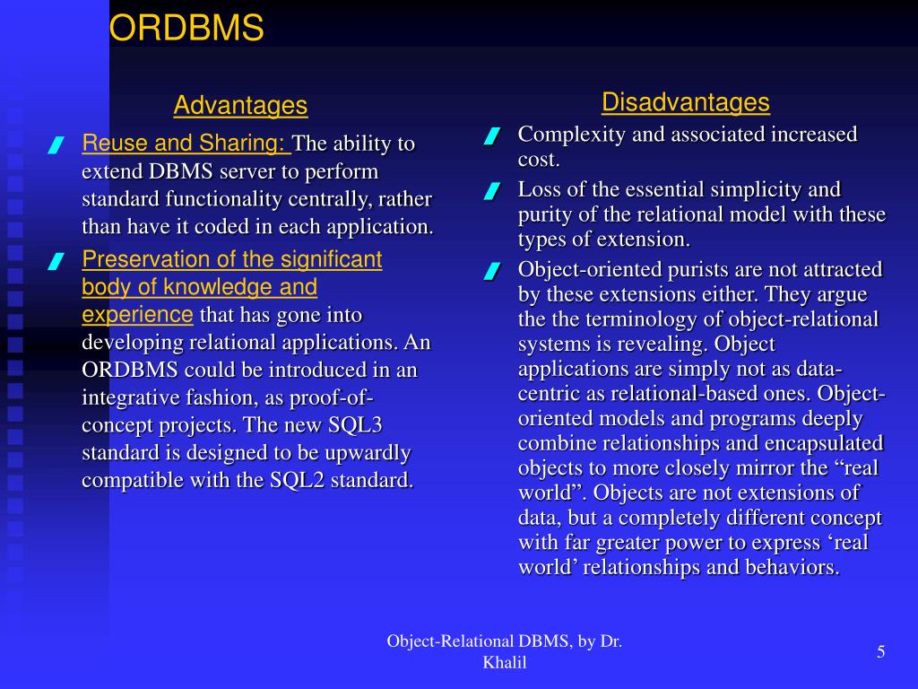Ppt Object Relational Dbms Powerpoint Presentation Free Download