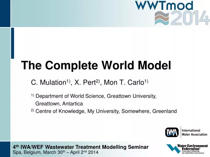 PPT - The Complete World Model PowerPoint Presentation, free download ...
