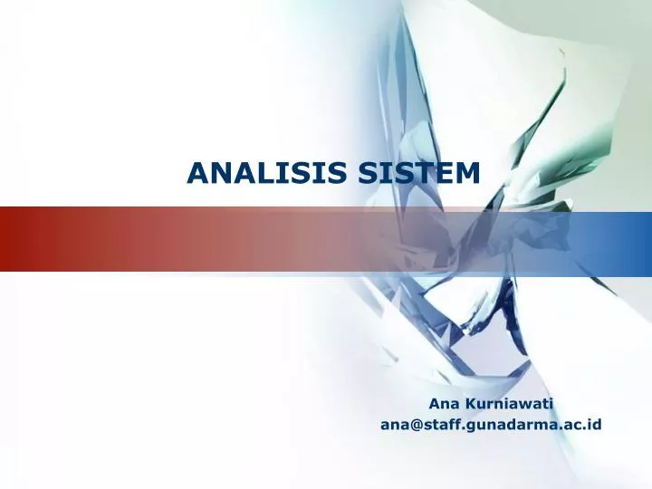 PPT - ANALISIS SISTEM PowerPoint Presentation, free download - ID:5712184