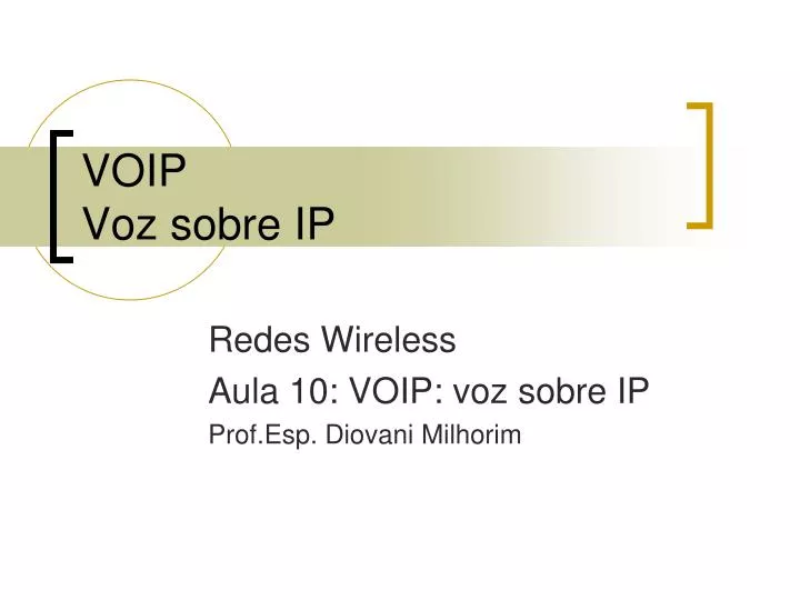 PPT - VOIP Voz sobre IP PowerPoint Presentation, free download - ID:5712475