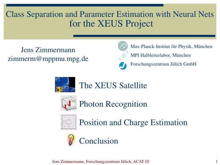 Ppt Class Separation And Parameter Estimation With Neural Nets For