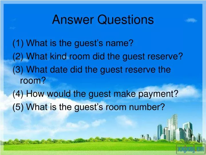 PPT - Answer Questions PowerPoint Presentation, free download - ID:5713424