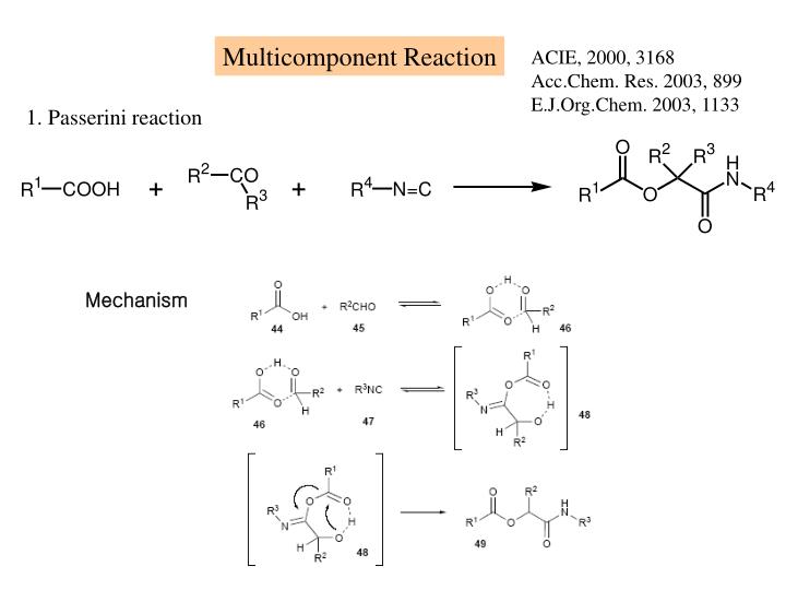 PPT - Multicomponent Reaction PowerPoint Presentation - ID:5714100