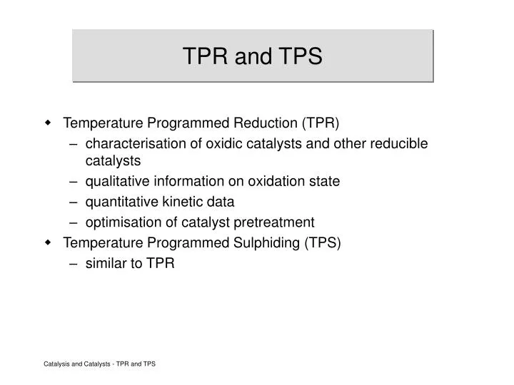 PPT - TPR and TPS PowerPoint Presentation, free download - ID:5714661