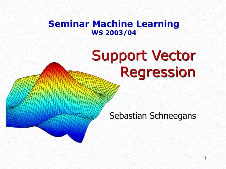 PPT - Support Vector Regression PowerPoint Presentation, free download ...