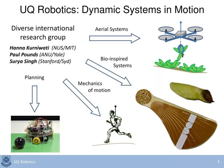 PPT - UQ Robotics: Dynamic Systems in Motion PowerPoint Presentation ...