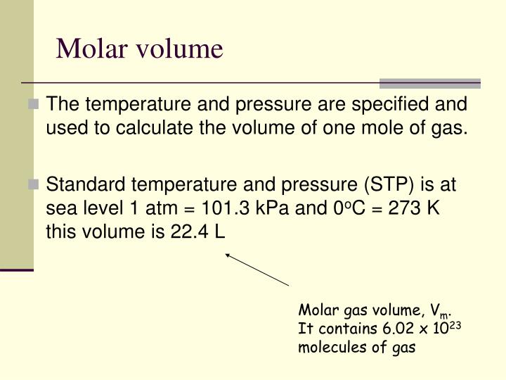 PPT - Molar Volume PowerPoint Presentation - ID:5715901