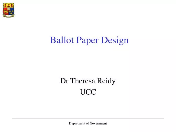 PPT - Ballot Paper Design PowerPoint Presentation, free download - ID ...
