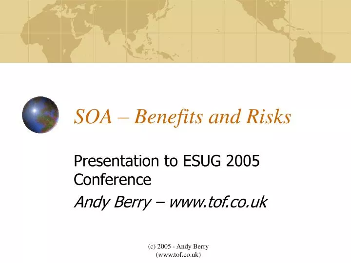 PPT - SOA – Benefits and Risks PowerPoint Presentation, free download ...