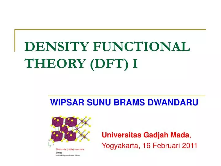 Ppt Density Functional Theory Dft I Powerpoint Presentation Free Download Id 5717146