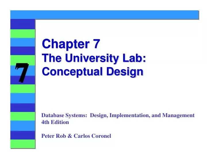 PPT - Chapter 7 The University Lab: Conceptual Design PowerPoint ...