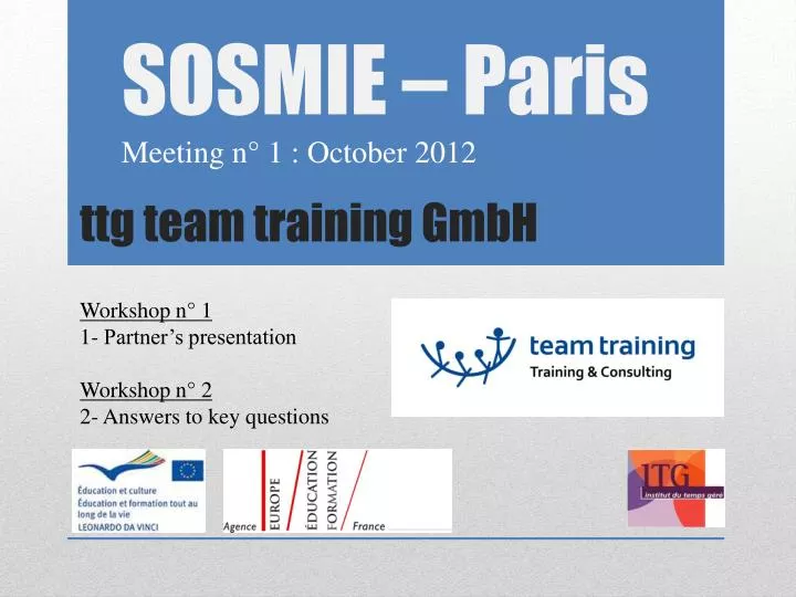 PPT - ttg team training GmbH PowerPoint Presentation, free download ...