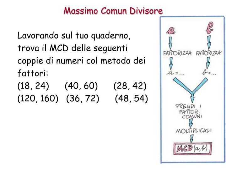 PPT - Massimo Comun Divisore PowerPoint Presentation - ID:5718496
