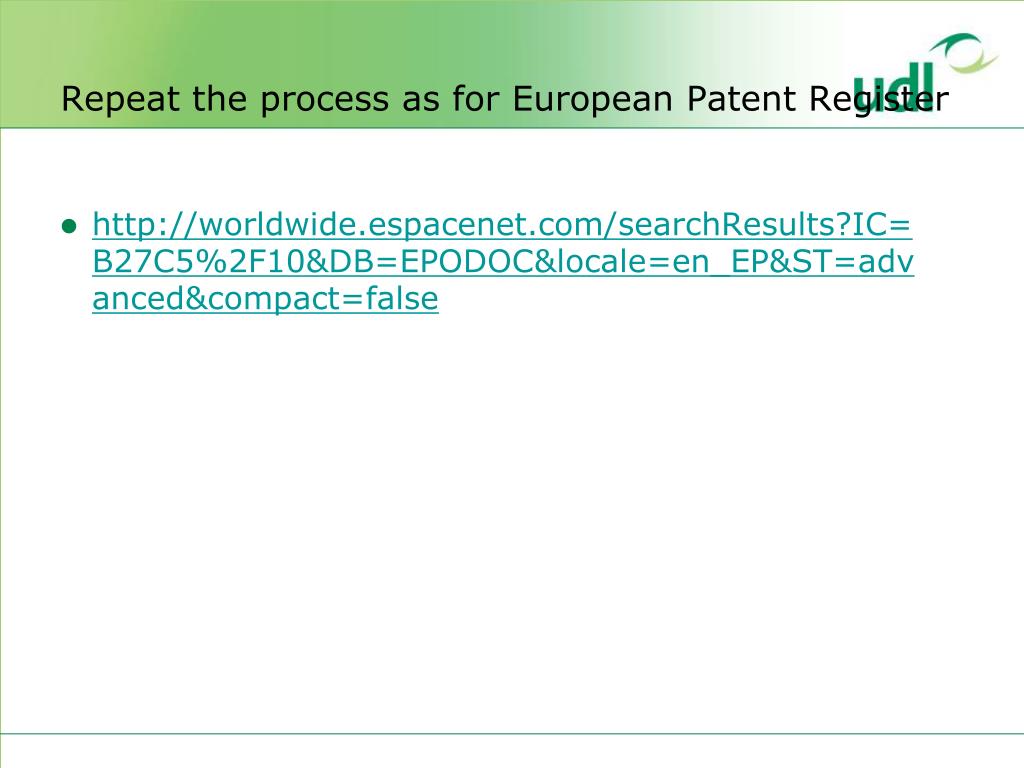 PPT - Finding potential licencees using published patent applications ...