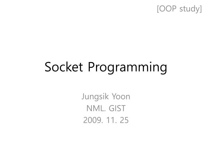 PPT - Socket Programming PowerPoint Presentation, free download - ID ...