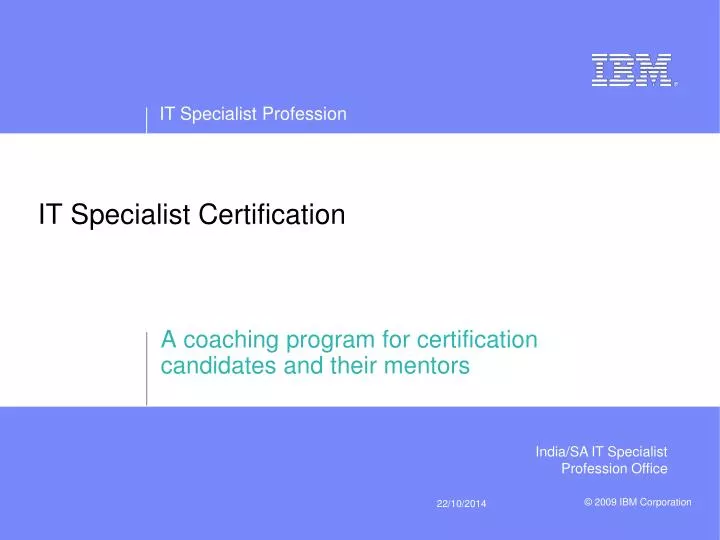 PPT - IT Specialist Certification PowerPoint Presentation, free ...