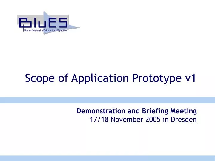 PPT - Scope of Application Prototype v1 PowerPoint Presentation, free ...