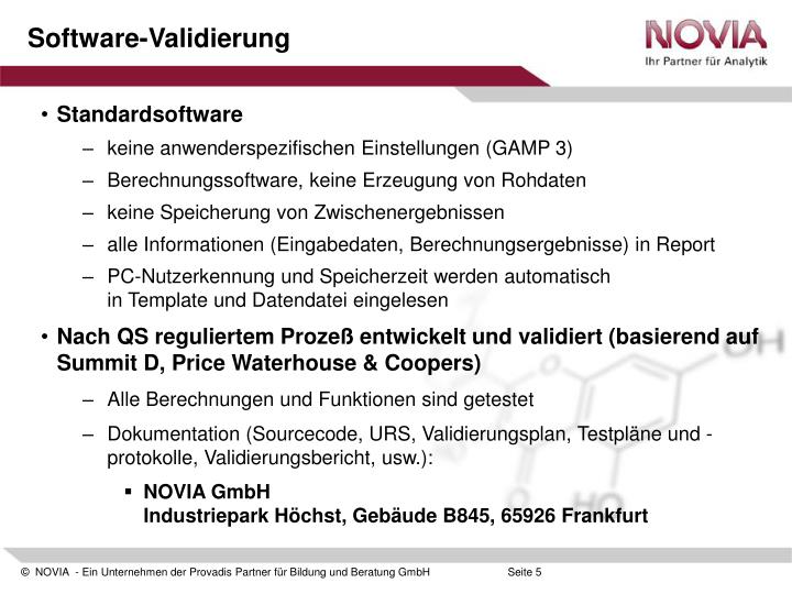 PPT - MVA 2.0 / 2.1: Methoden-Validierung in der Analytik Software zur ...