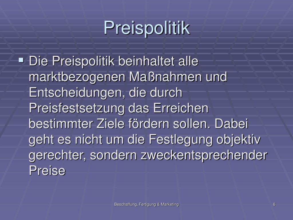 PPT - Kontrahierungspolitik und preispolitische Überlegungen PowerPoint ...