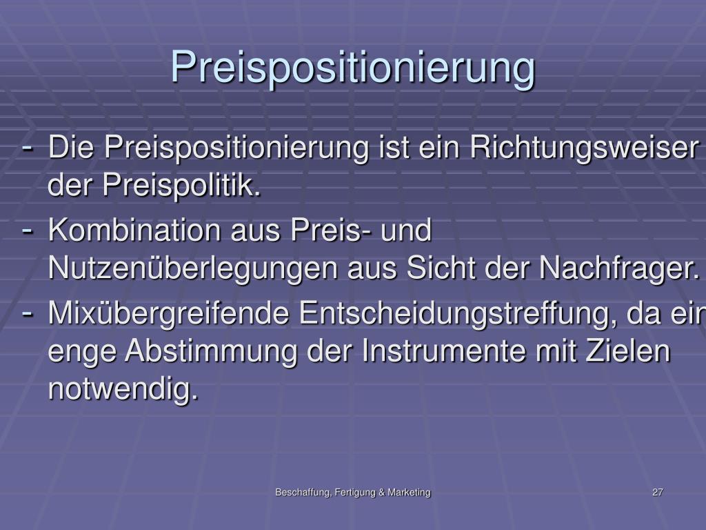 PPT - Kontrahierungspolitik und preispolitische Überlegungen PowerPoint ...