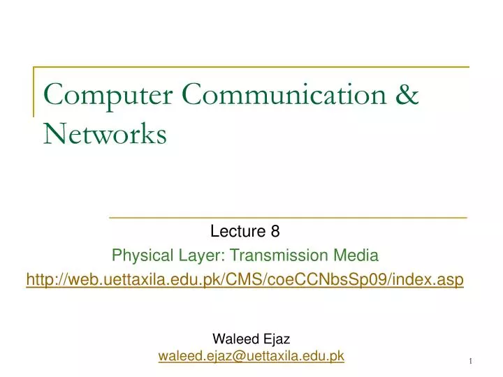Ppt Computer Communication And Networks Powerpoint Presentation Free