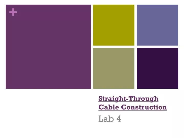 PPT - Straight-Through Cable Construction PowerPoint Presentation, free ...