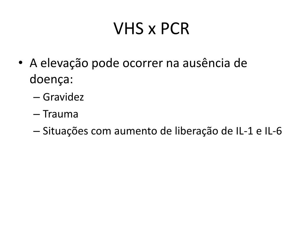 Vhs Alto E Pcr Normal - RETOEDU