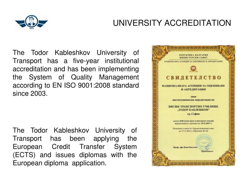 PPT - TODOR KABLESHKOV UNIVERSITY OF TRANSPORT SOFIA, BULGARIA ...