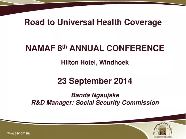 PPT - Road to Universal Health Coverage PowerPoint Presentation, free ...