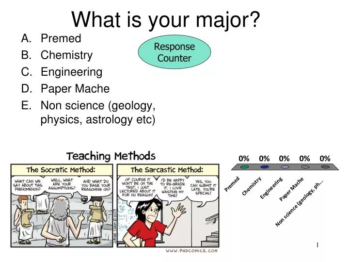 PPT - What is your major? PowerPoint Presentation, free download - ID ...