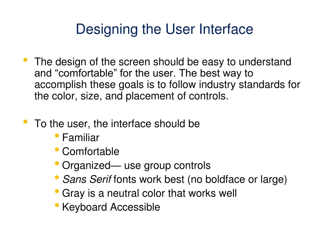 PPT - More User Interface Controls PowerPoint Presentation, free ...