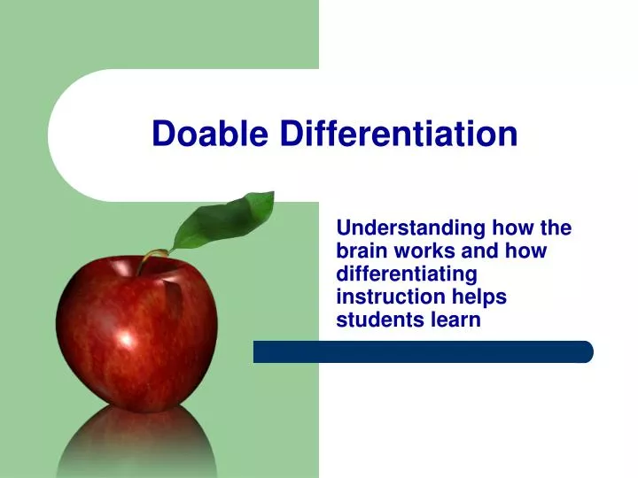 PPT - Doable Differentiation PowerPoint Presentation, free download ...