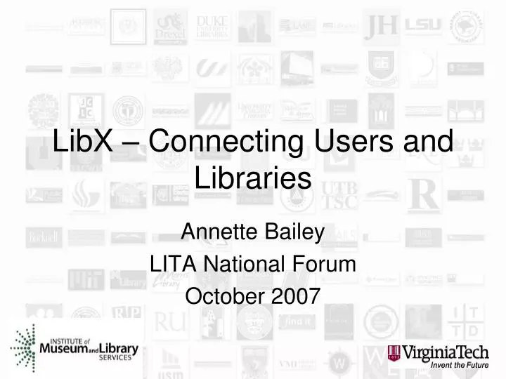 PPT - LibX – Connecting Users and Libraries PowerPoint Presentation ...