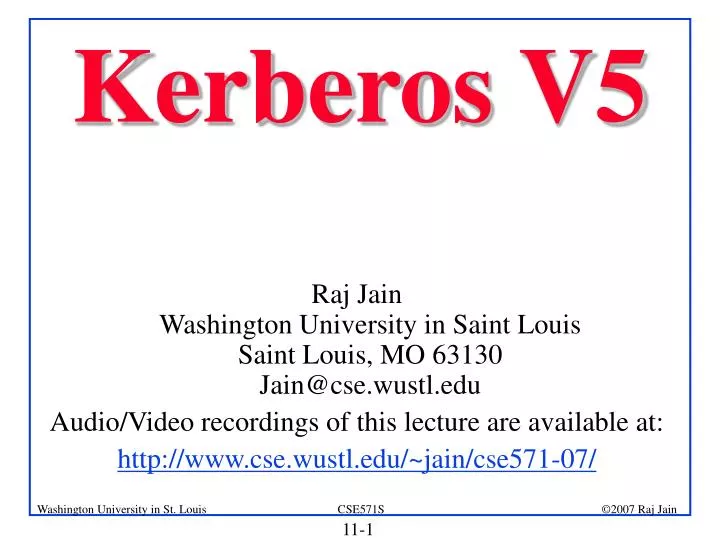 PPT - Kerberos V5 PowerPoint Presentation, free download - ID:5723400