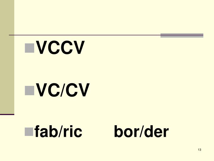 PPT - Syllabication PowerPoint Presentation - ID:5724975