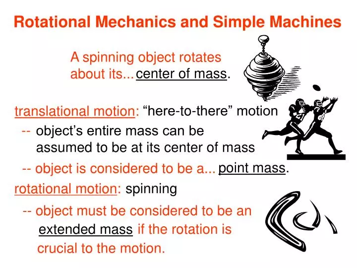 PPT - Rotational Mechanics and Simple Machines PowerPoint Presentation ...