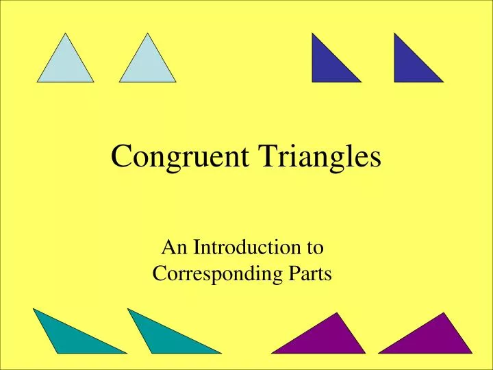 PPT - Congruent Triangles PowerPoint Presentation, free download - ID ...