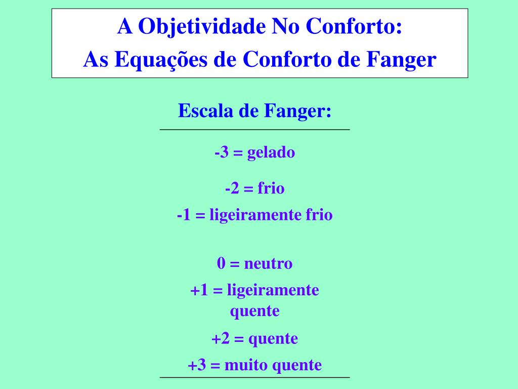 PPT - Conforto Térmico em Ambientes Climatizados PowerPoint ...