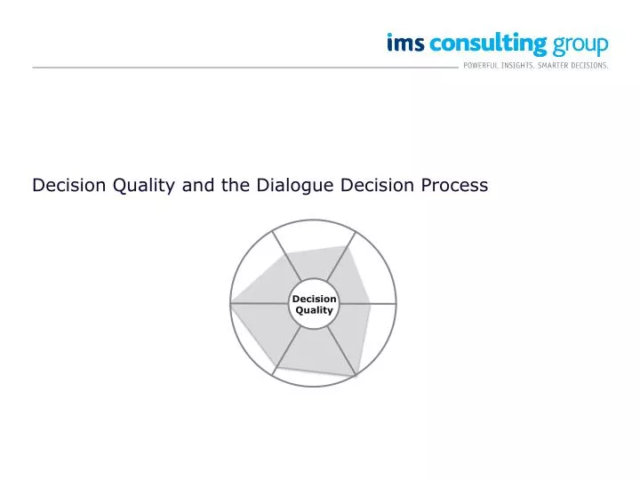 PPT - Decision Quality and the Dialogue Decision Process PowerPoint ...
