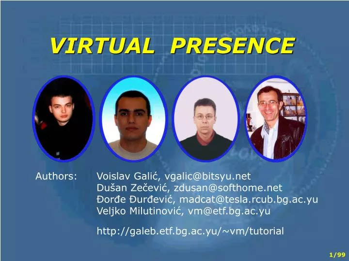 PPT - VIRTUAL PRESENCE PowerPoint Presentation, free download - ID:5730892