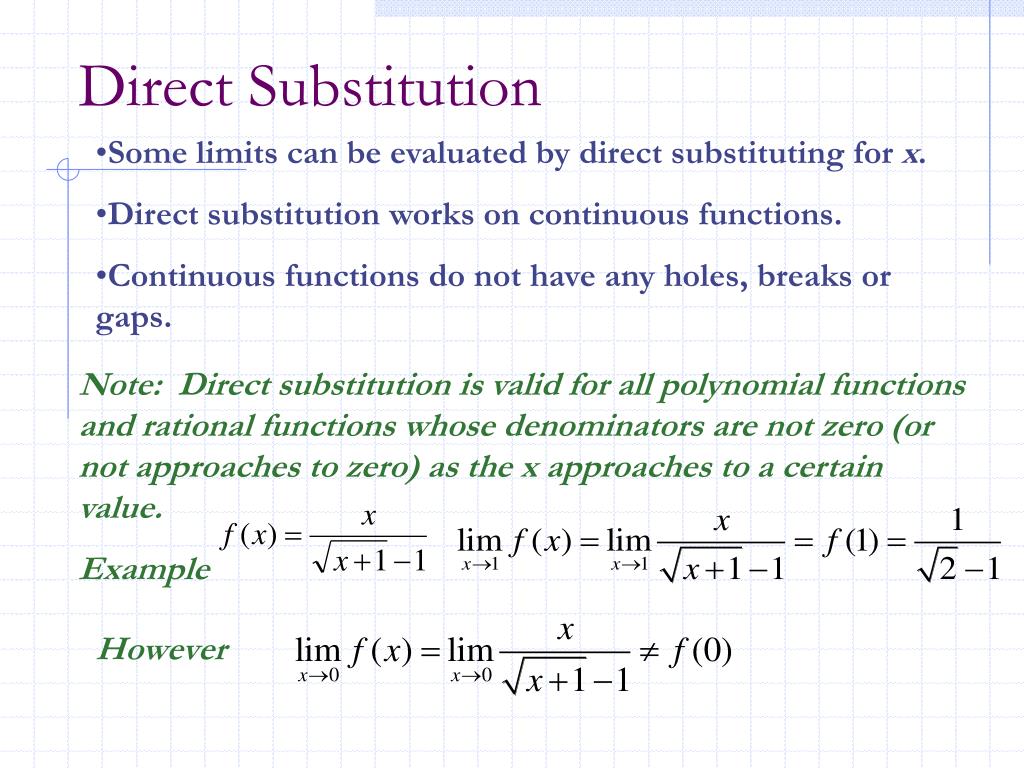 Ppt 1 3 Evaluating Limits Analytically Powerpoint Presentation Free