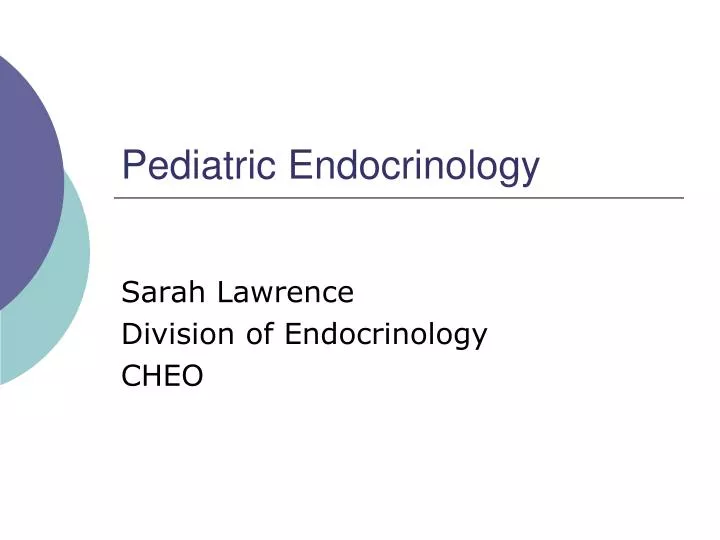 PPT - Pediatric Endocrinology PowerPoint Presentation, free download ...
