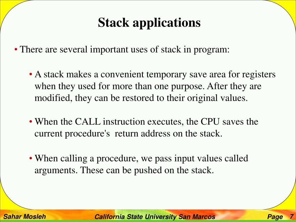 PPT - Stack operations, Applications and defining procedures PowerPoint ... PPT - Stack operations, Applications and defining procedures PowerPoint ...